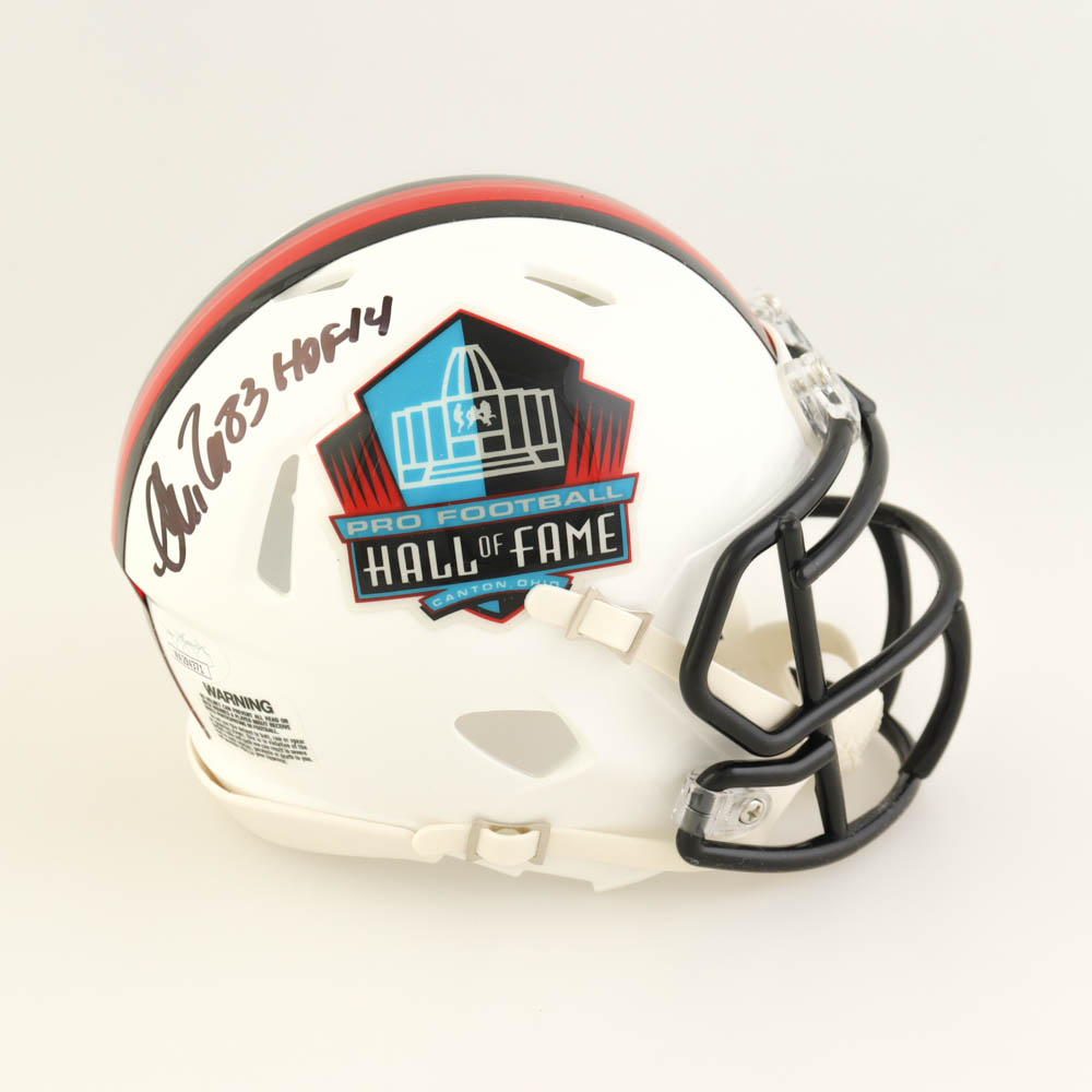Andre Reed Signed Hall of Fame Logo Speed Mini Helmet Inscribed "HOF 14 ...