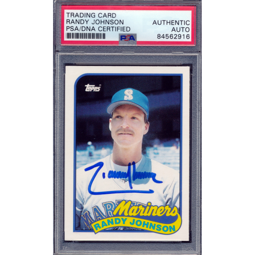 Randy Johnson Signed 1989 Topps Traded #57T RC (PSA) | Pristine Auction