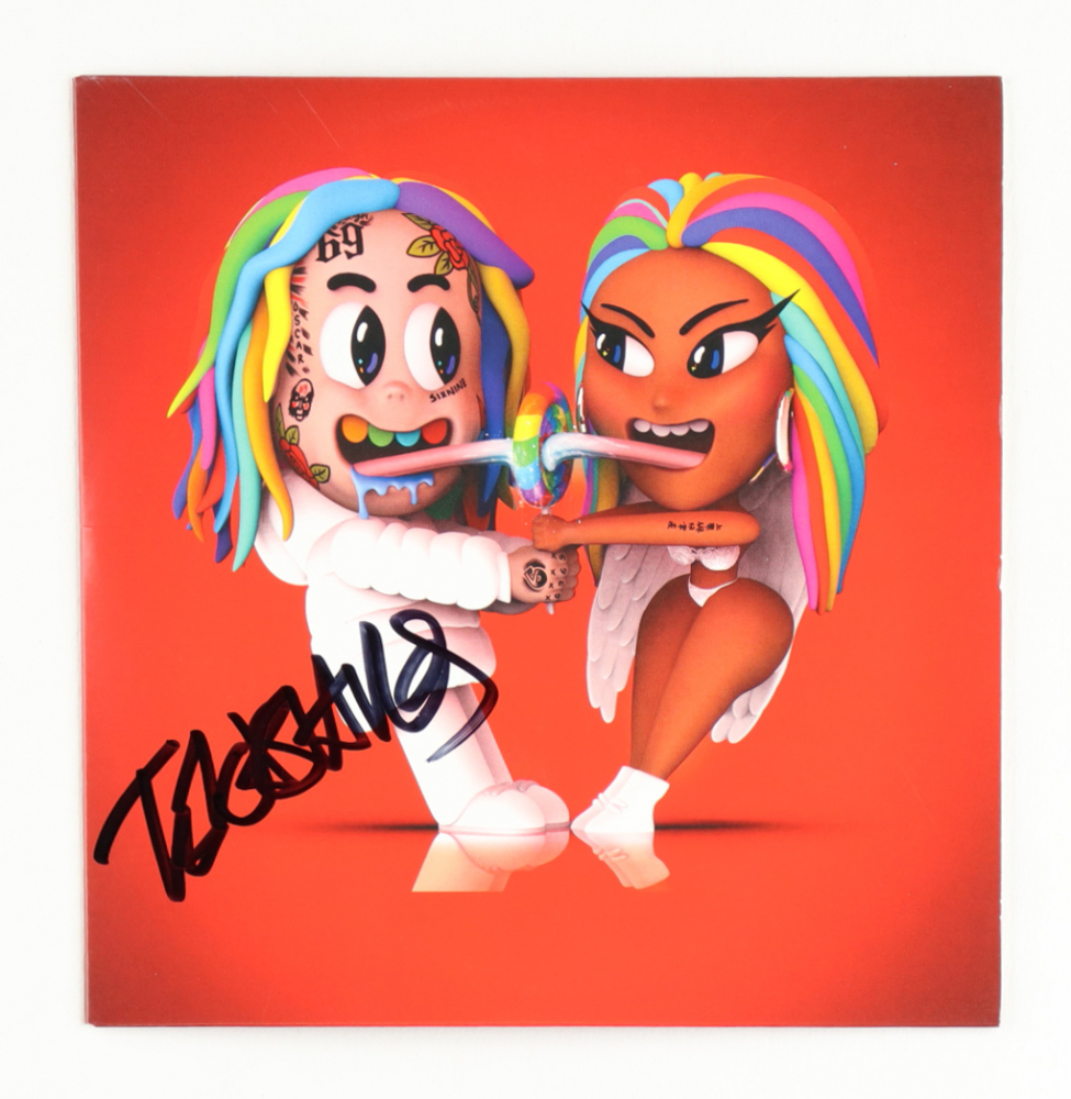 Tekashi 6ix9ine Signed "Red Trollz" Vinyl Record Album (Beckett ...