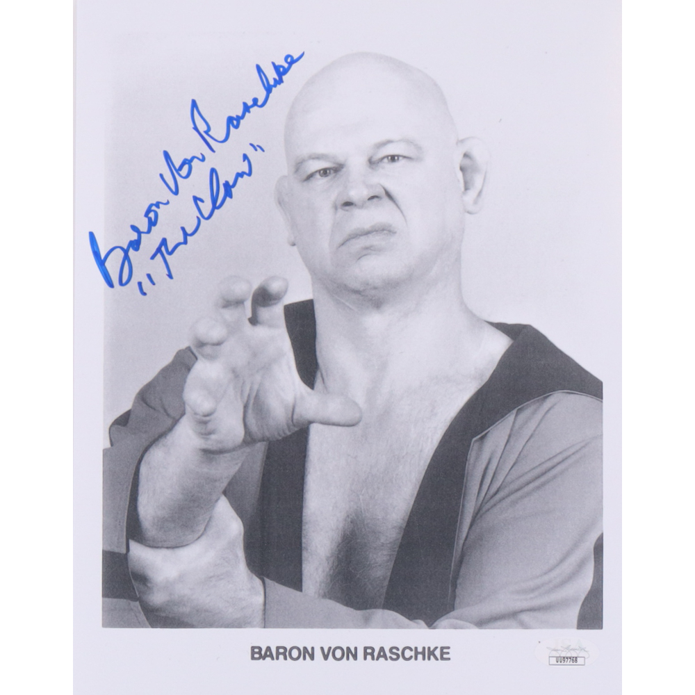 Baron von Raschke Signed 8x10 Photo Inscribed "The Claw" (JSA ...