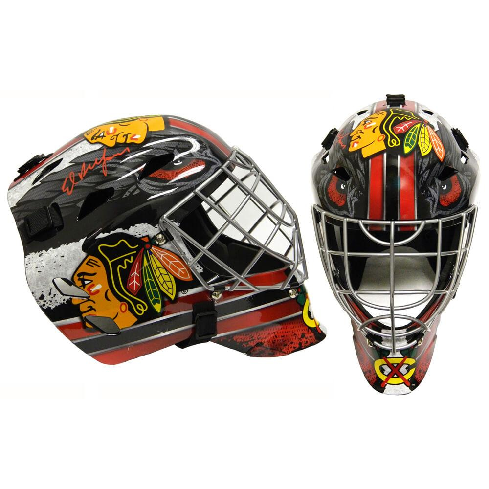 Ed Belfour Signed Blackhawks Full-Size Goalie Mask (Schwartz ...