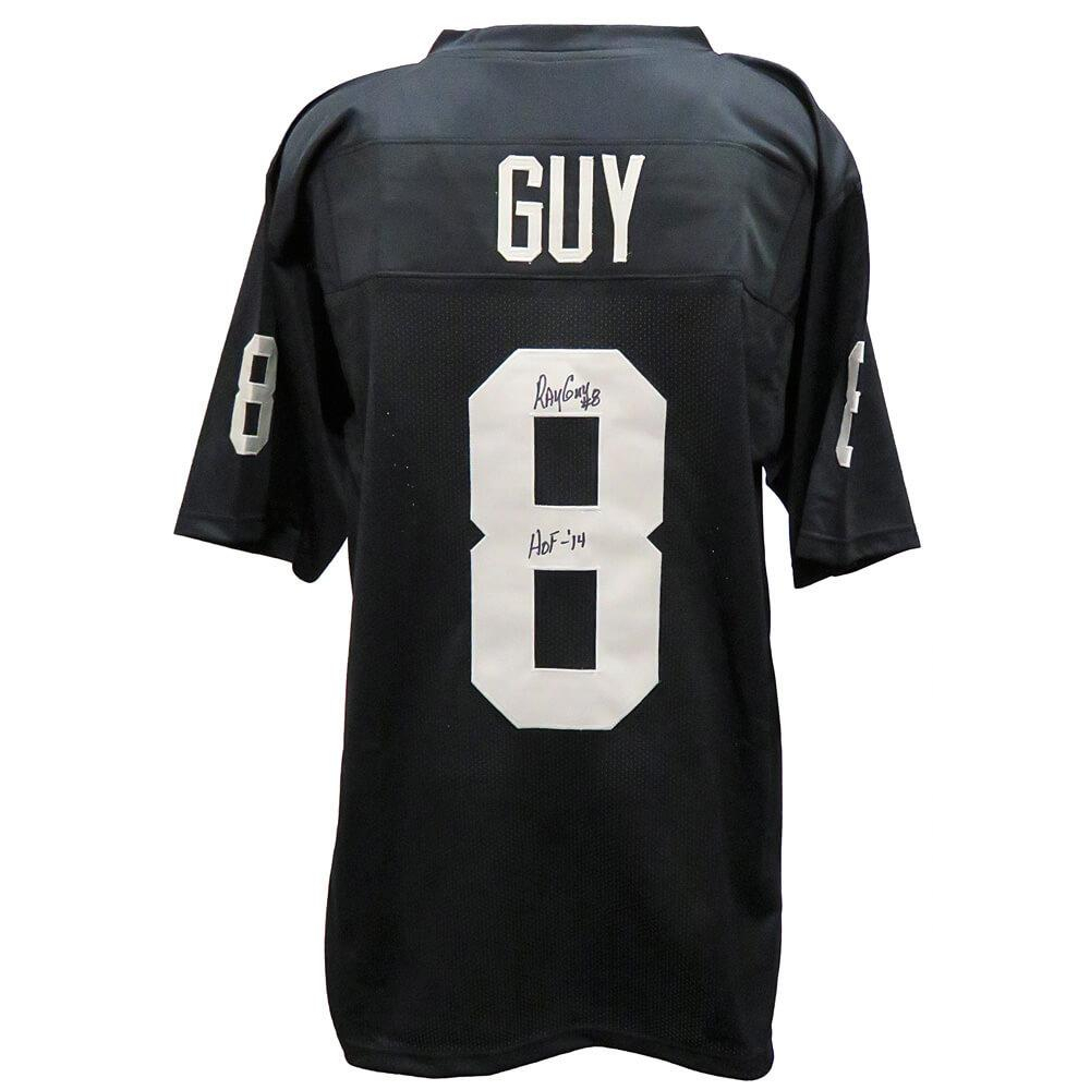 Ray Guy Signed Jersey Inscribed HOF 14 Schwartz Pristine Auction ray-guy-signed-jersey-inscribed-hof-14-schwartz-pristine-auction
