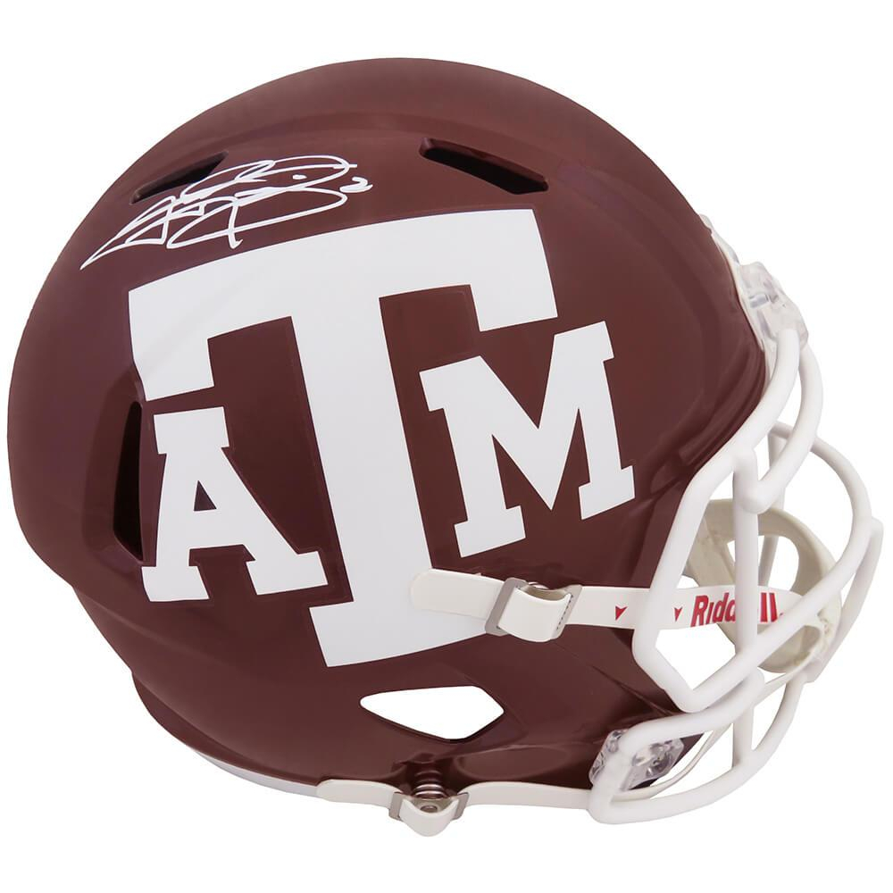 Johnny Manziel Signed Texas A&M Aggies Full-Size Speed Helmet (Schwartz ...