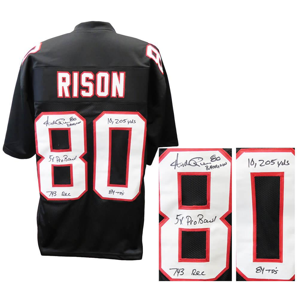 Andre Rison Signed Jersey with Multiple Career Stat Inscriptions ...