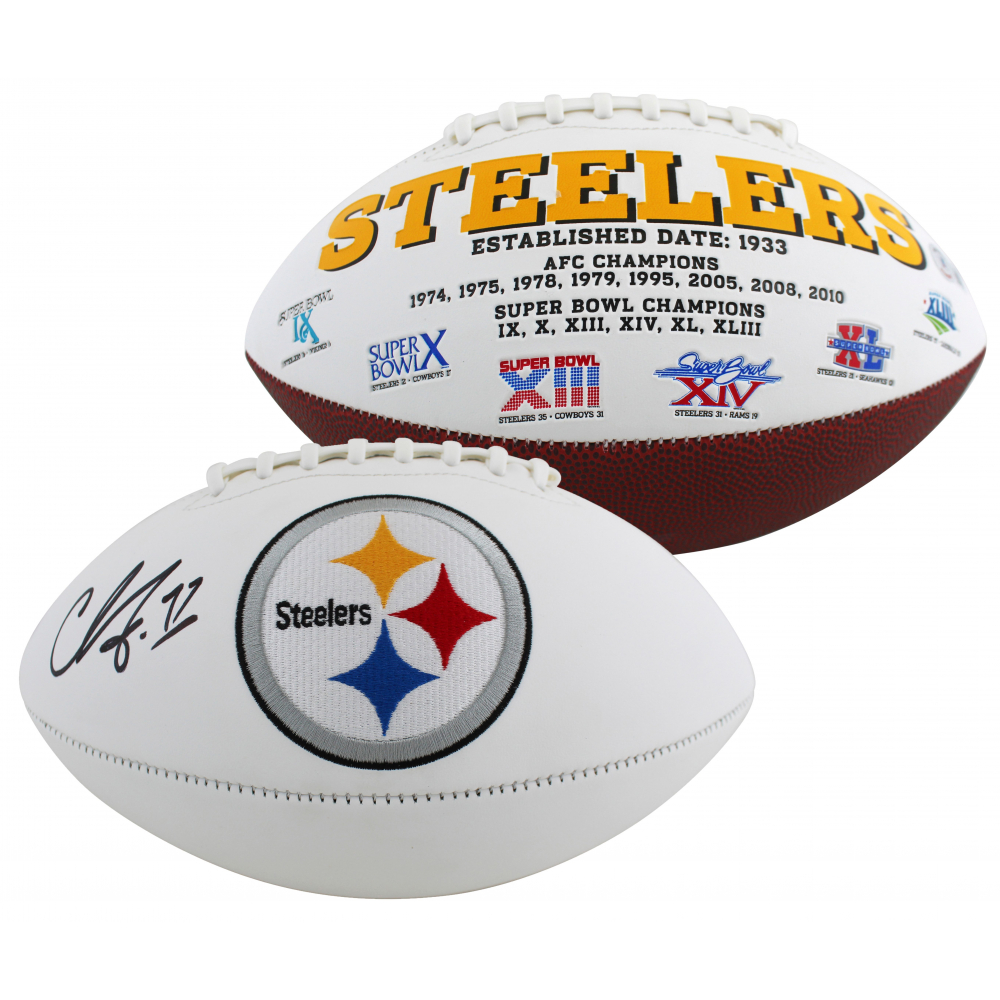 Chase Claypool Signed Steelers Logo Football (Beckett) | Pristine Auction