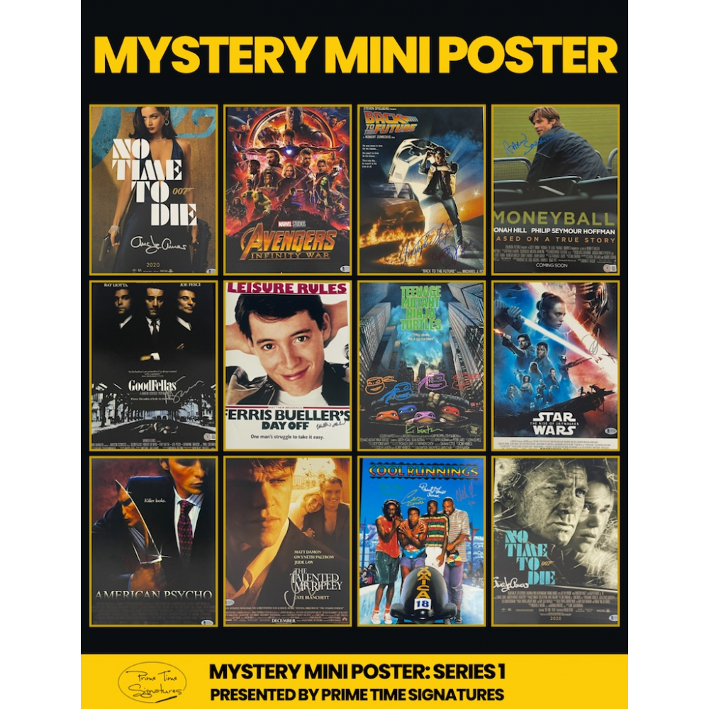 Prime Time Signatures Hollywood 12x18 Movie Posters Mystery Box Series ...