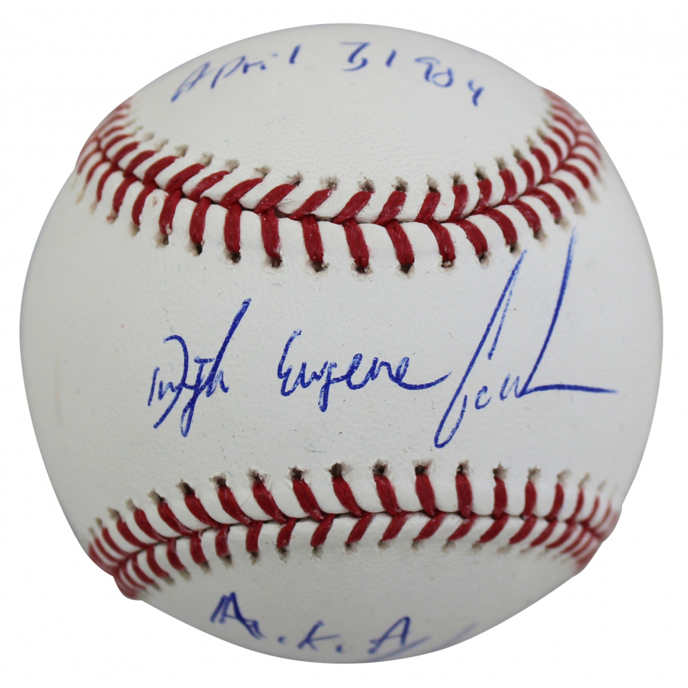 Dwight "Doc" Gooden Signed OML Baseball Inscribed "MLB Debut April 7th ...