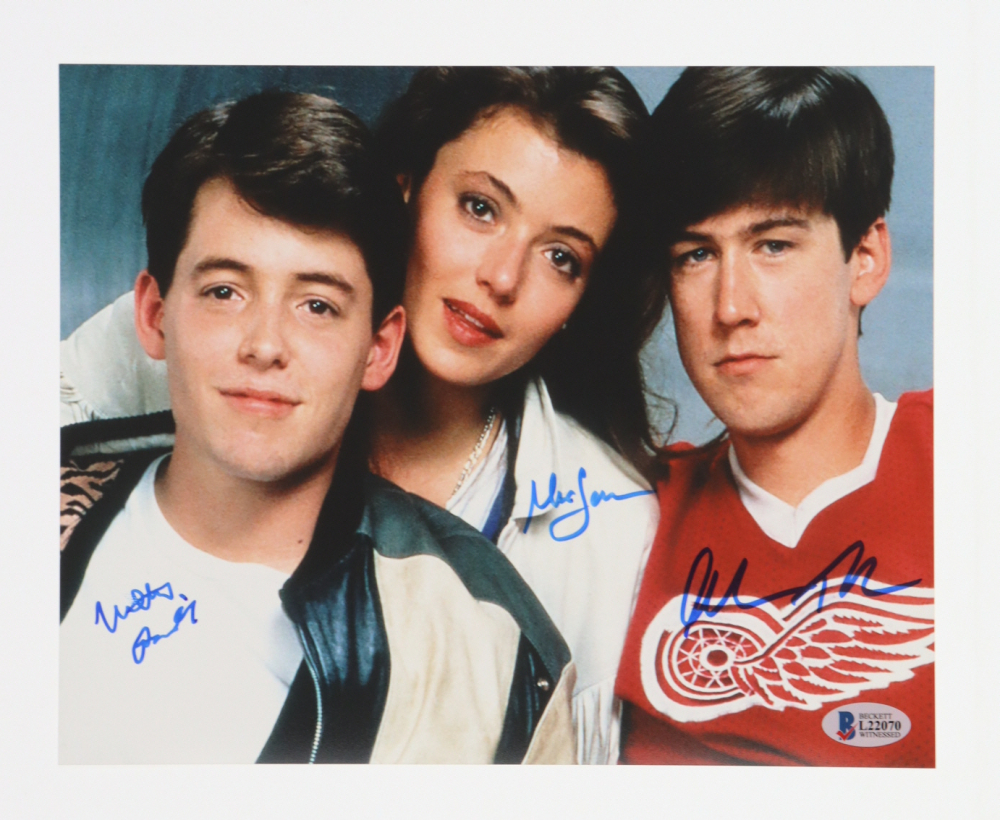 Matthew Broderick, Mia Sara & Alan Ruck Signed "Ferris Bueller's Day ...