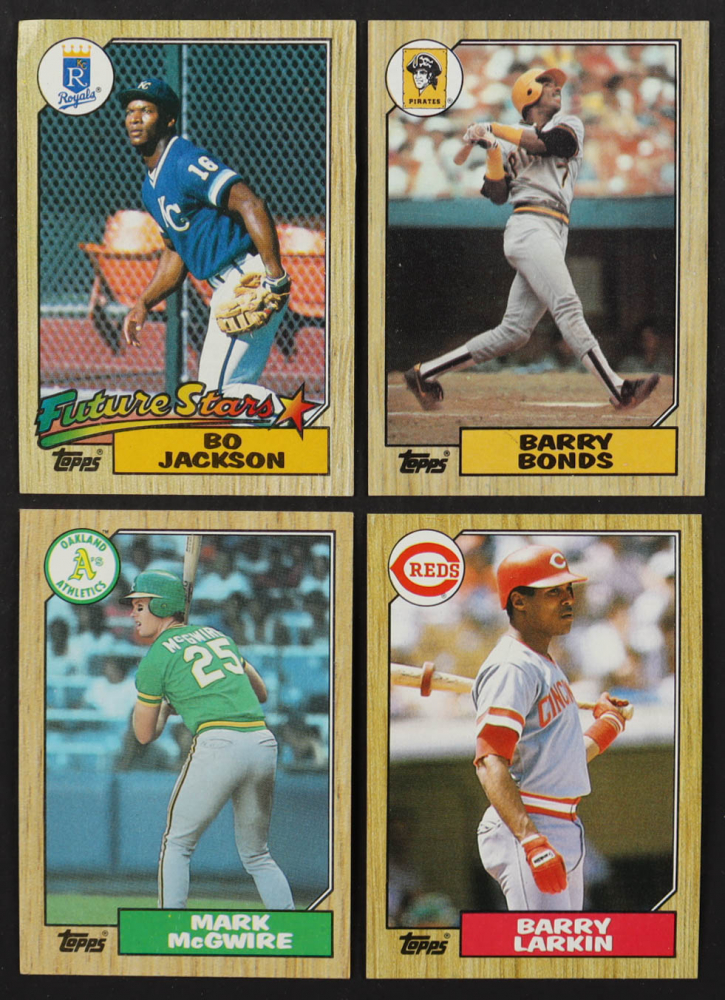 1987 Topps Baseball Complete Set Of (792) Cards With Barry Bonds #320 
