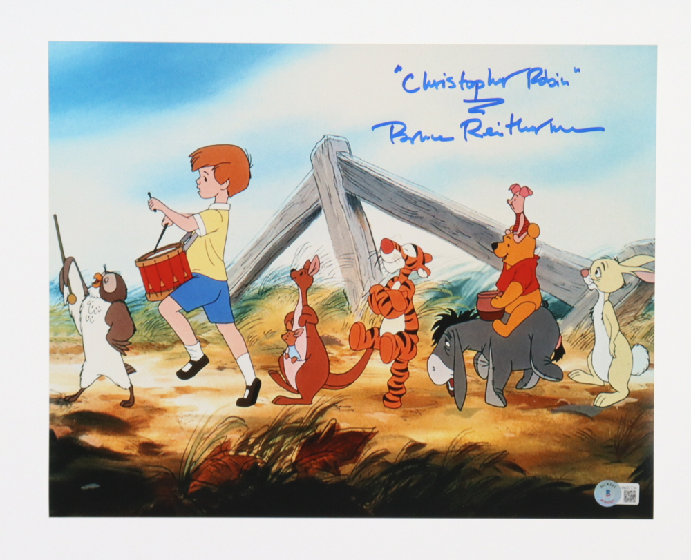 Bruce Reitherman Signed "Winnie the Pooh" 11x14 Photo Inscribed ...