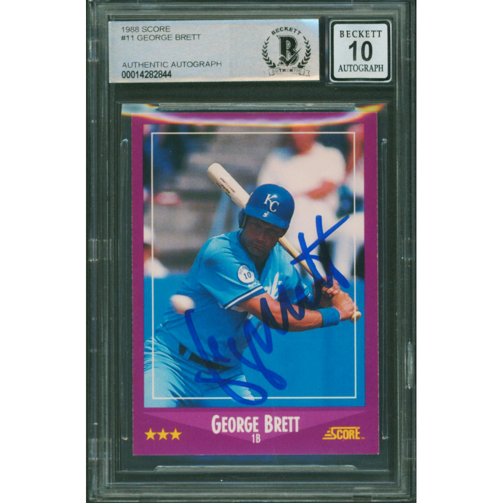 George Brett Signed 1988 Score #11 (BGS) | Pristine Auction