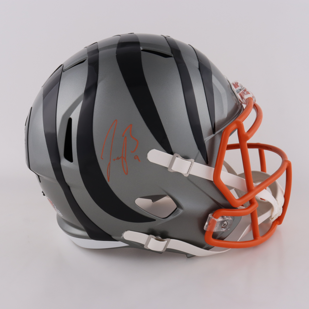 Joe Burrow Signed Bengals Full-Size Flash Alternate Speed Helmet ...