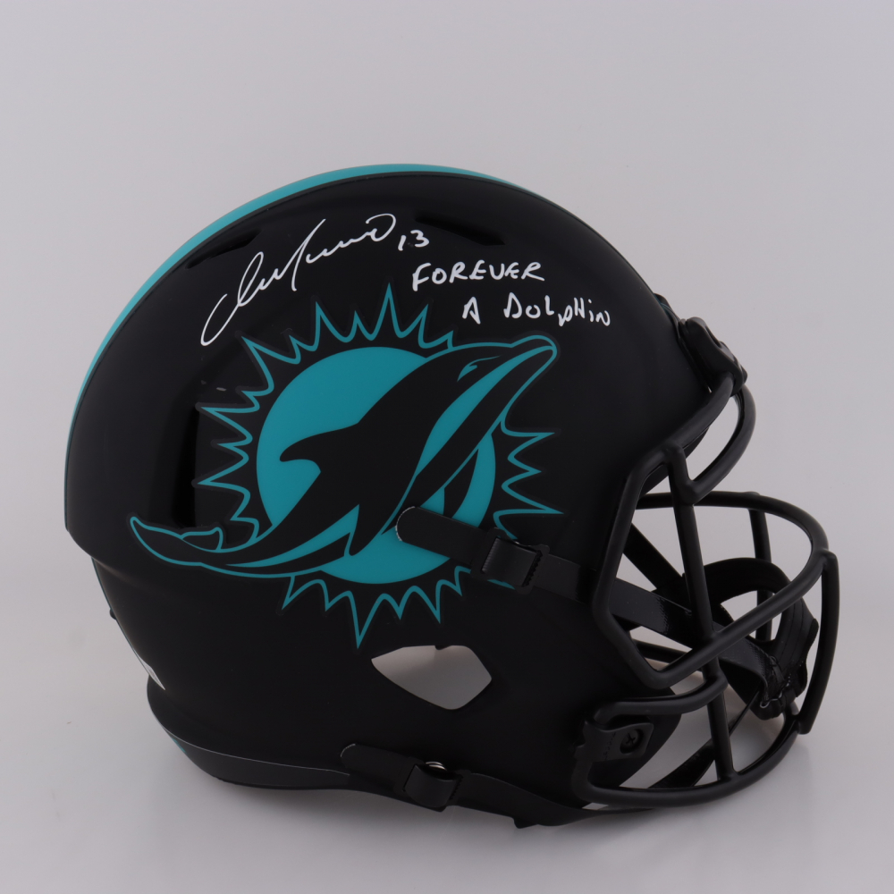 Dan Marino Signed Dolphins Full-Size Eclipse Alternate Speed Helmet ...