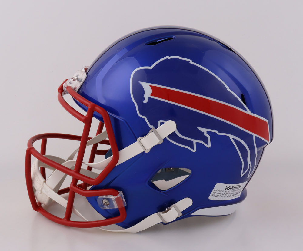James Cook Signed Bills Full-Size Flash Alternate Speed Helmet (Beckett ...