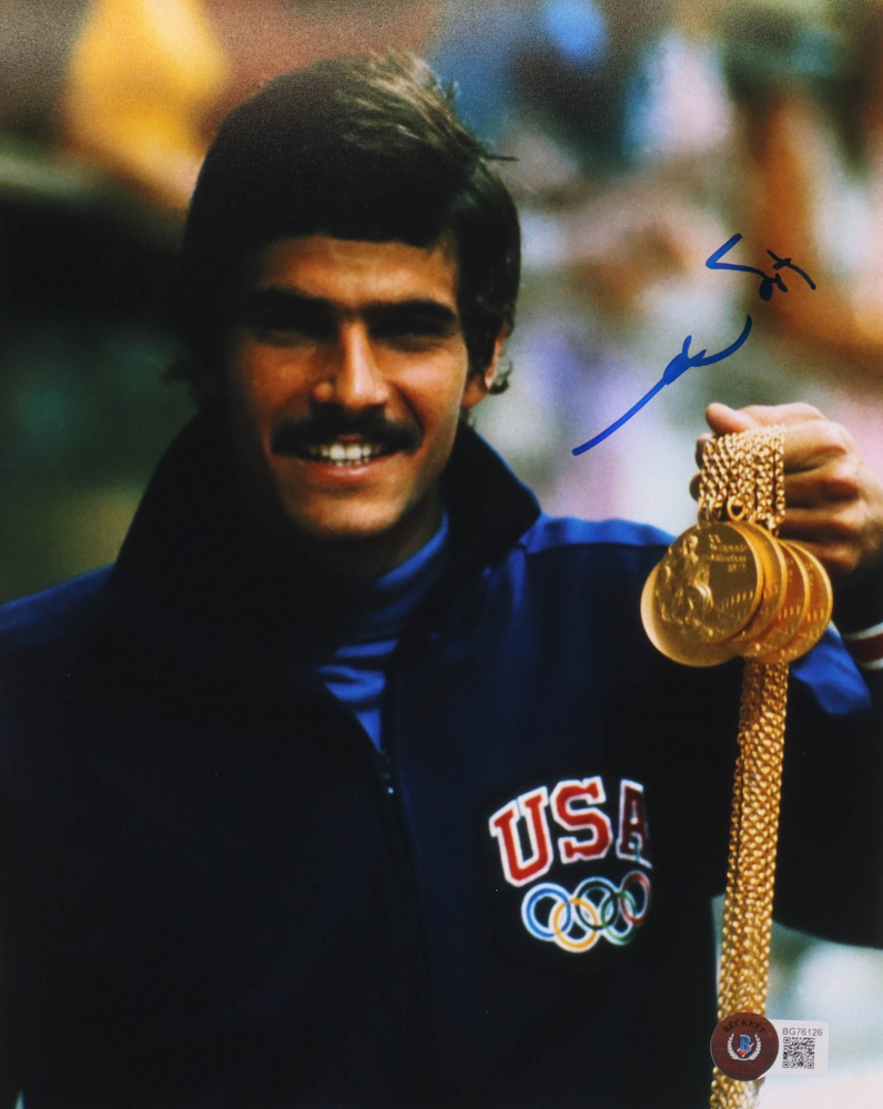Mark Spitz Signed 8x10 Photo (Beckett) | Pristine Auction