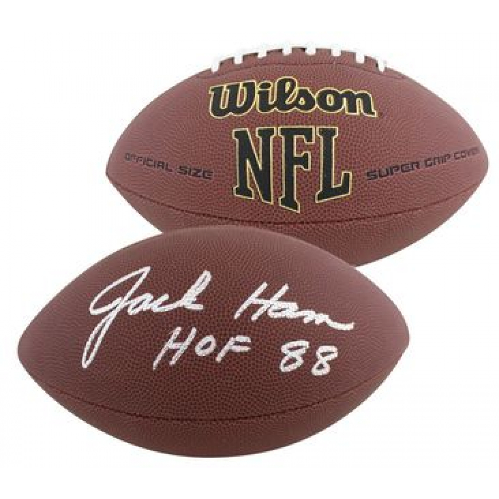 Jack Ham Signed NFL Football Inscribed "HOF 88" (Beckett) | Pristine ...