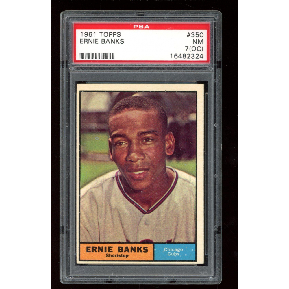 Ernie Banks 1961 Topps #350 (PSA 7) (OC) | Pristine Auction