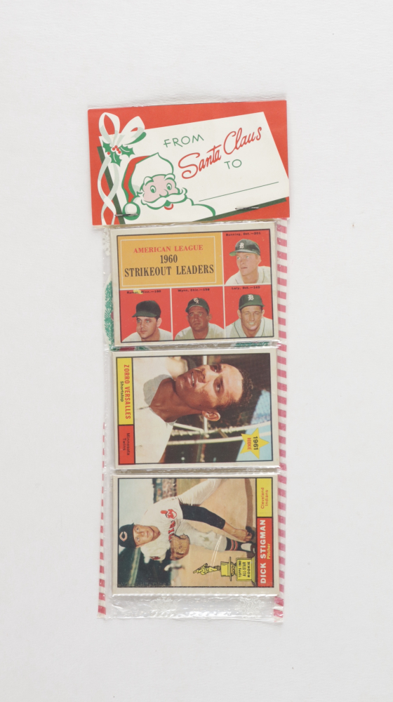 1961 Topps Baseball Christmas Rack Pack with (12) Cards | Pristine Auction
