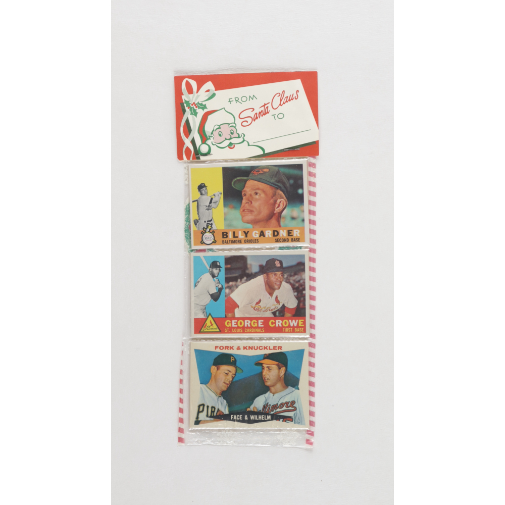 1960 Topps Baseball Christmas Rack Pack with (12) Cards | Pristine Auction