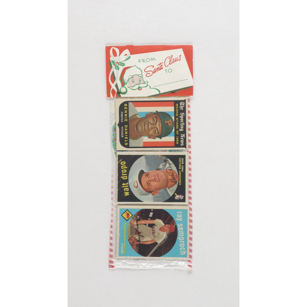 1959 Topps Baseball Christmas Rack Pack with (12) Cards | Pristine Auction