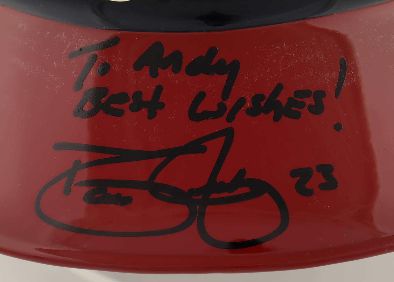 Dave Justice Signed Braves Full-Size Authentic On-Field Batting Helmet ...