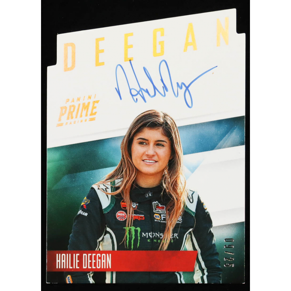 Hailie Deegan 2019 Panini Prime Prime Names Die Cut Signatures Holo ...