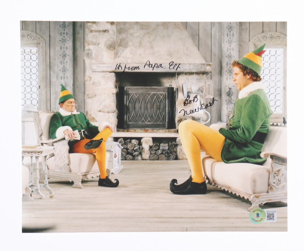 Bob Newhart Signed "Elf" 8x10 Photo Inscribed "Hi From Papa Elf ...