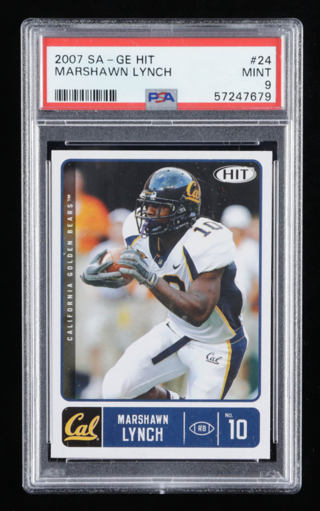 Marshawn Lynch 2007 SAGE HIT #24 RC (PSA 9) | Pristine Auction