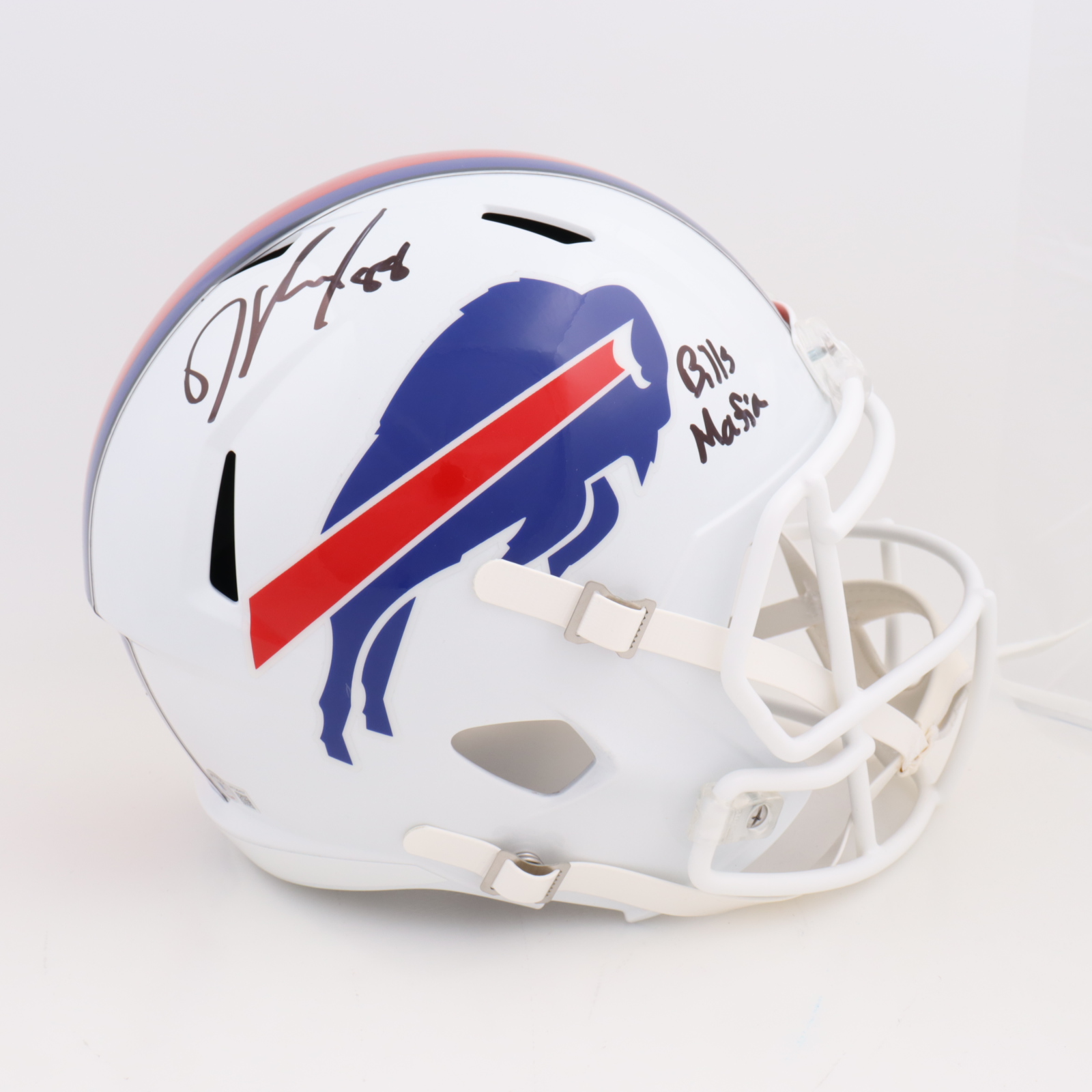 Dawson Knox Signed Bills Full-Size Speed Helmet Inscribed "Bills Mafia ...
