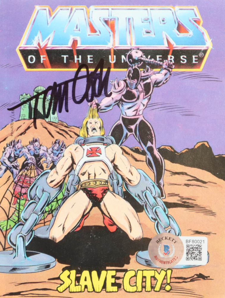 Tom Cook Signed "Masters of The Universe: Slave City!" Comic Booklet ...