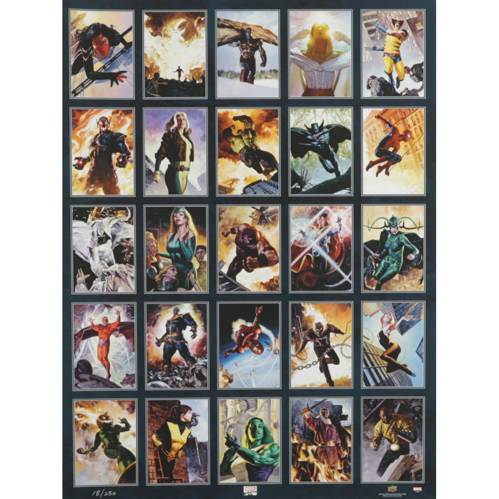 Marvel "2020 Marvel Masterpieces Retrospective" LE 18x24 Print (UDA ...
