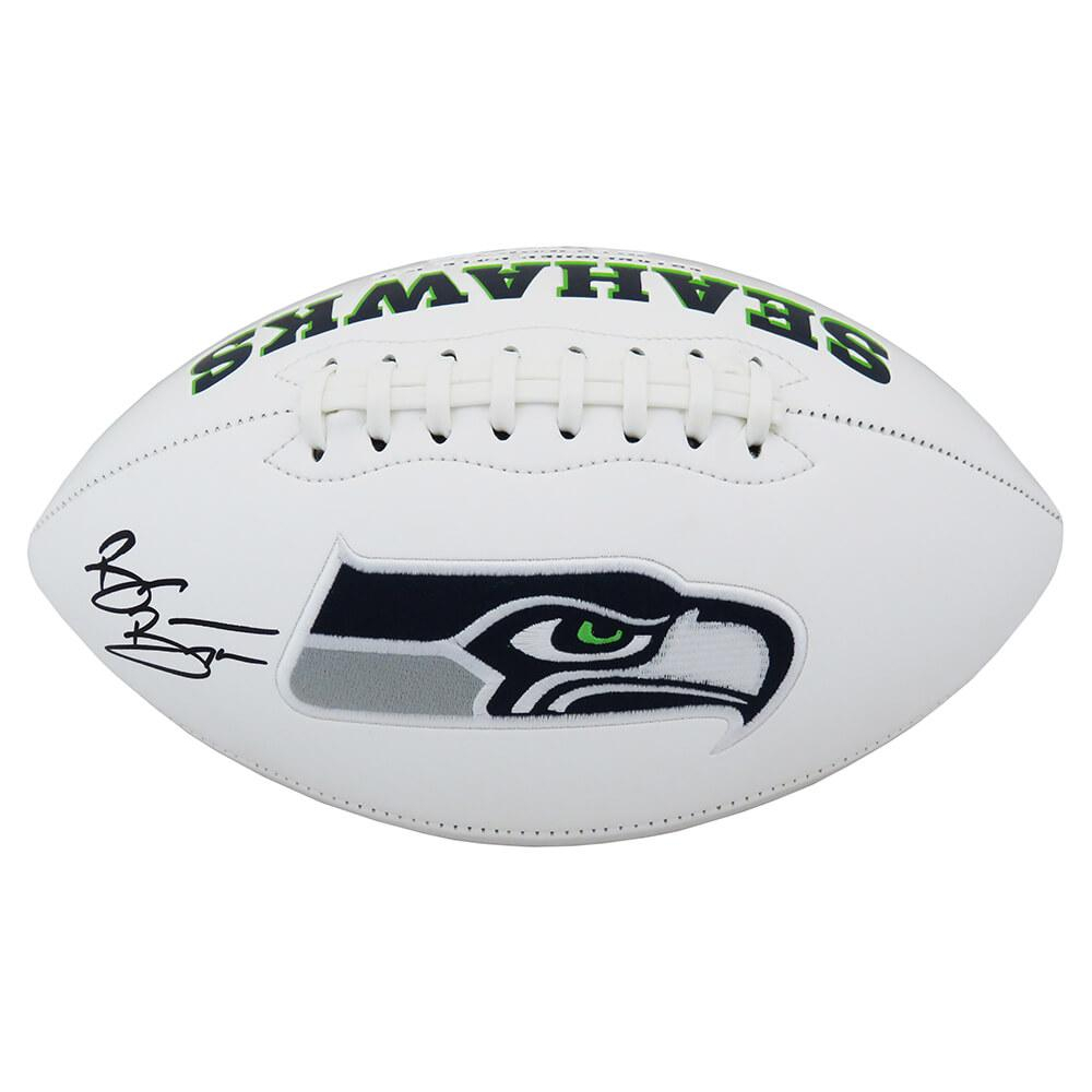 Brian Bosworth Signed Seahawks Logo Football (Schwartz) | Pristine Auction