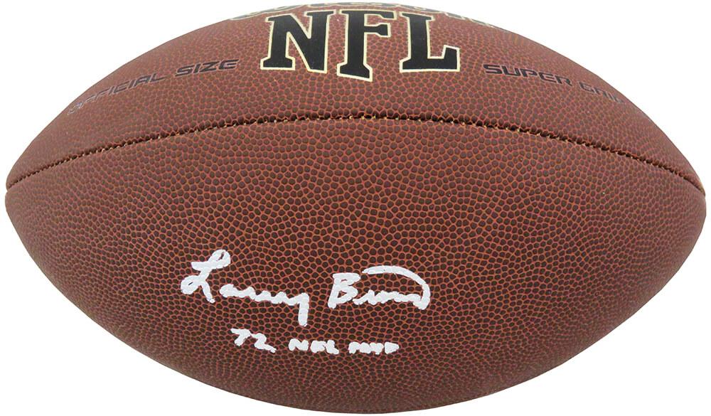 Larry Brown Signed NFL Football Inscribed "72 NFL MVP" (Schwartz ...