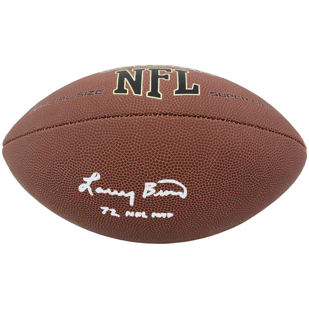 Larry Brown Signed NFL Football Inscribed "72 NFL MVP" (Schwartz ...