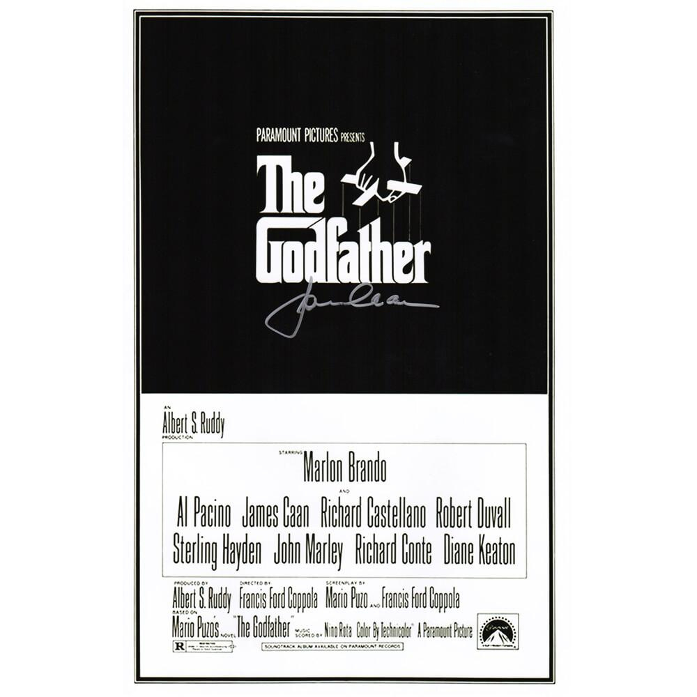 James Caan Signed "The Godfather" 11x17 Movie Poster Photo (Schwartz ...