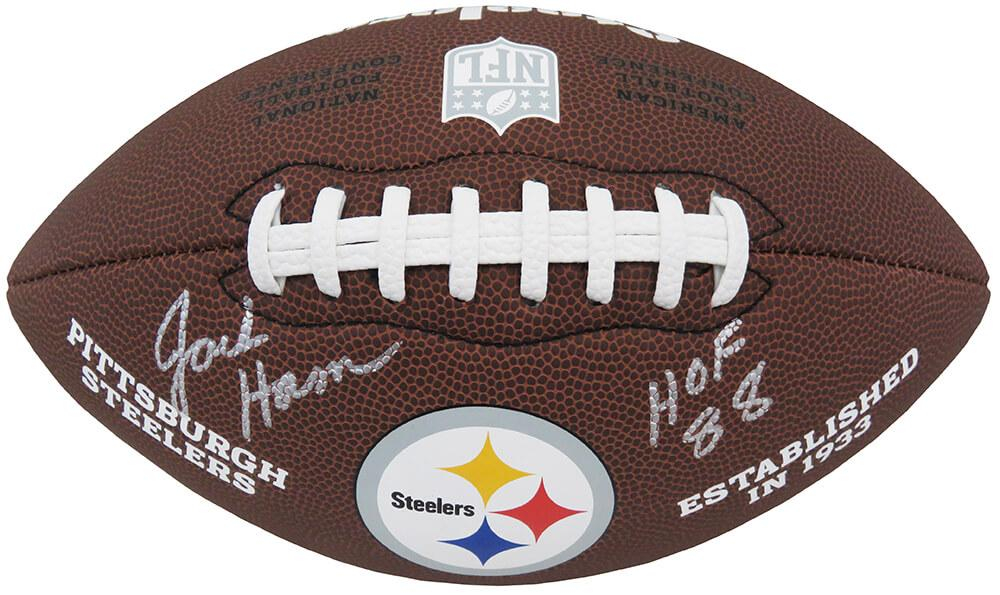 Jack Ham Signed Signed Steelers Logo Football Inscribed "HOF 88 ...