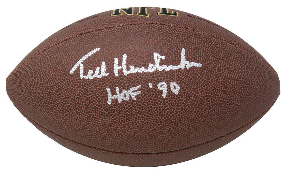 Ted Hendricks Signed NFL Football Inscribed "HOF '90" (Schwartz ...