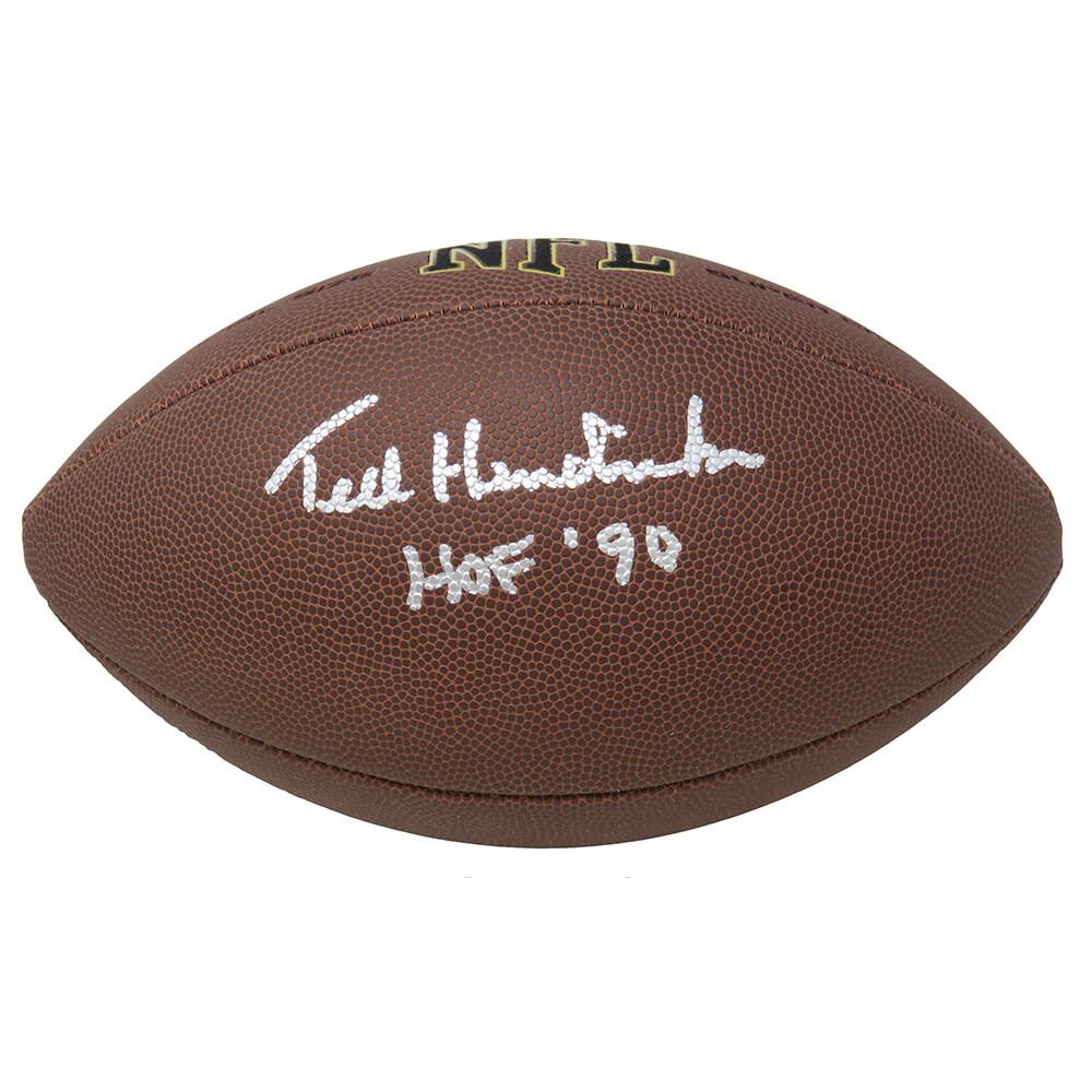Ted Hendricks Signed NFL Football Inscribed "HOF '90" (Schwartz ...