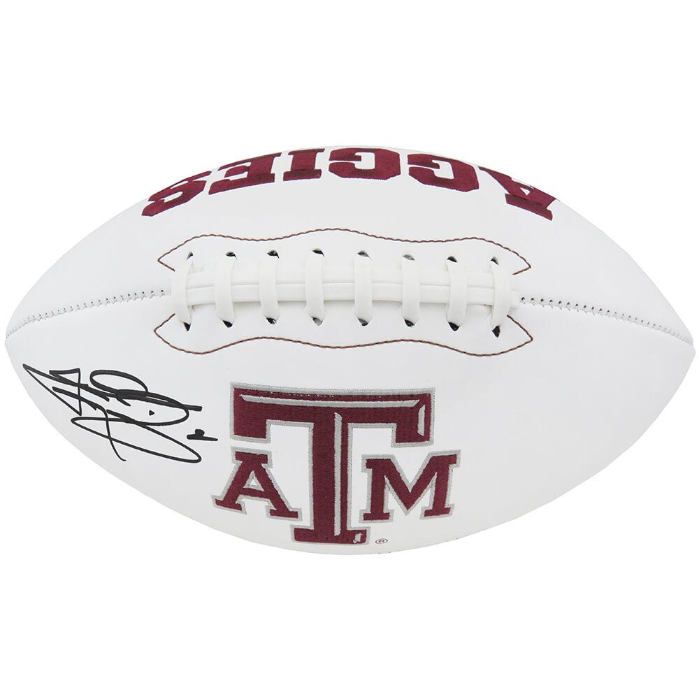 Johnny Manziel Signed Texas A&M Aggies Logo Football (Schwartz ...