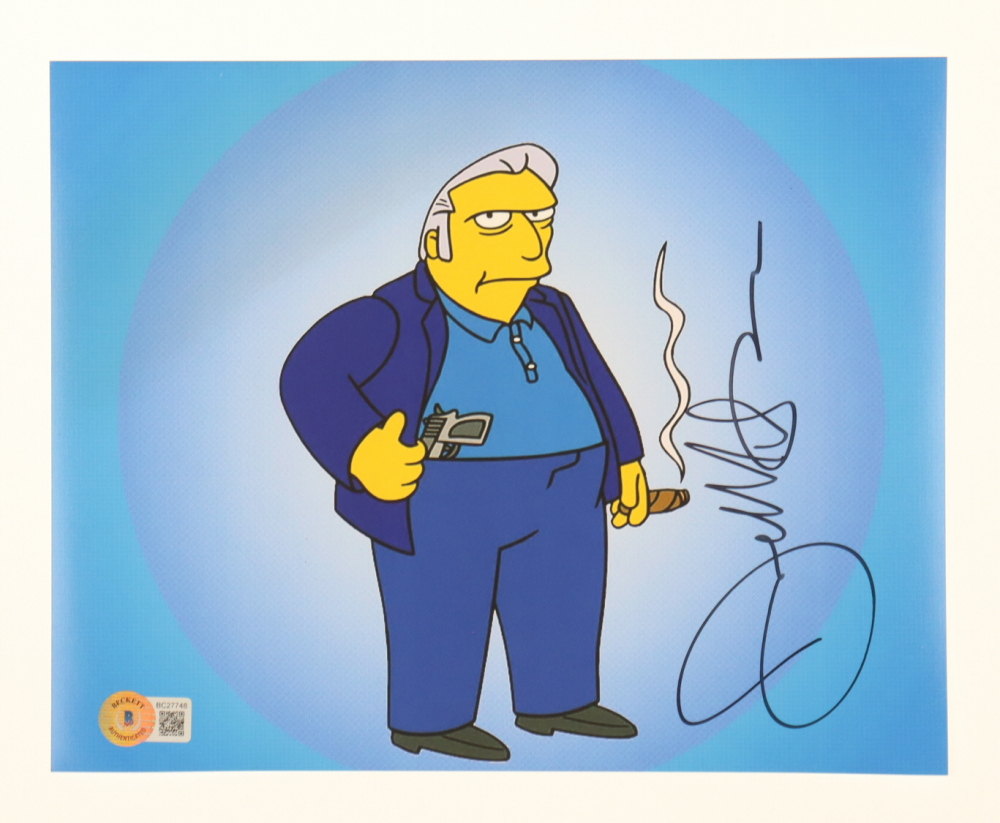 Joe Mantegna Signed "The Simpsons" 8x10 Photo (Beckett) | Pristine Auction