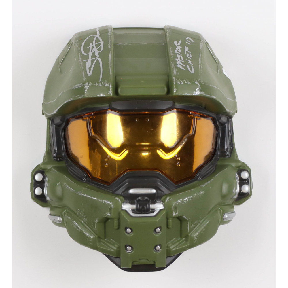 Steve Downes Signed "Halo" Master Chief Full-Size Helmet Mask Inscribed ...