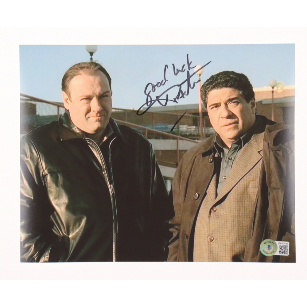 Vincent Pastore Signed "The Sopranos" 8x10 Photo Inscribed "Good Luck ...