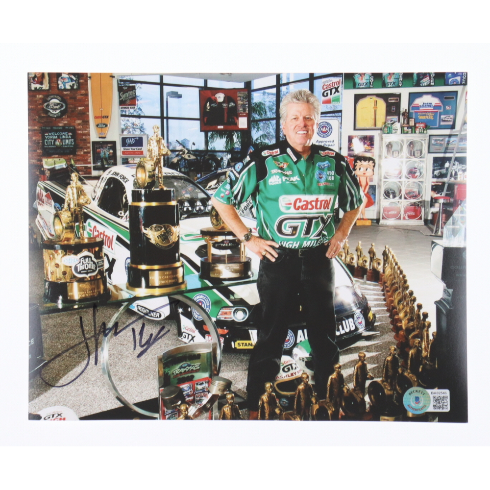John Force Signed NASCAR 8x10 Photo (Beckett) | Pristine Auction