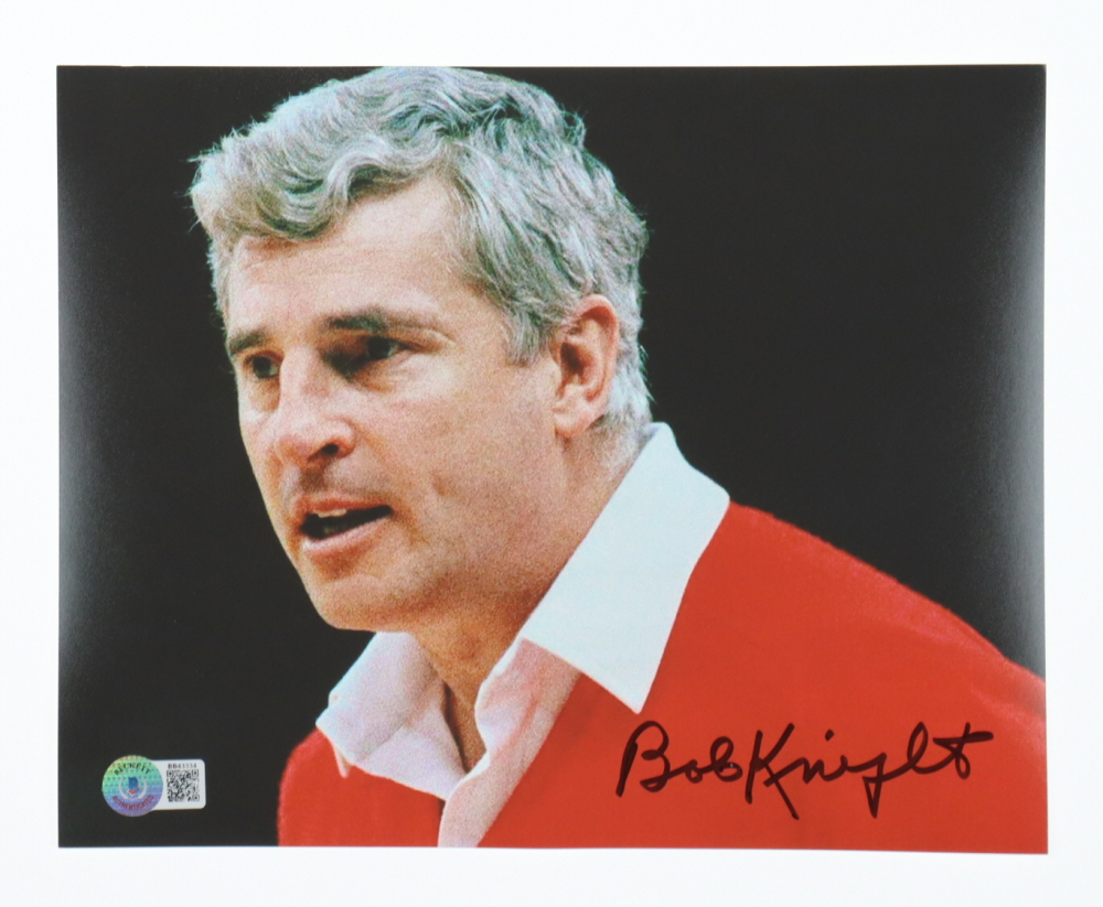 Bob Knight Signed Indiana Hoosiers 8x10 Photo (Beckett) | Pristine Auction