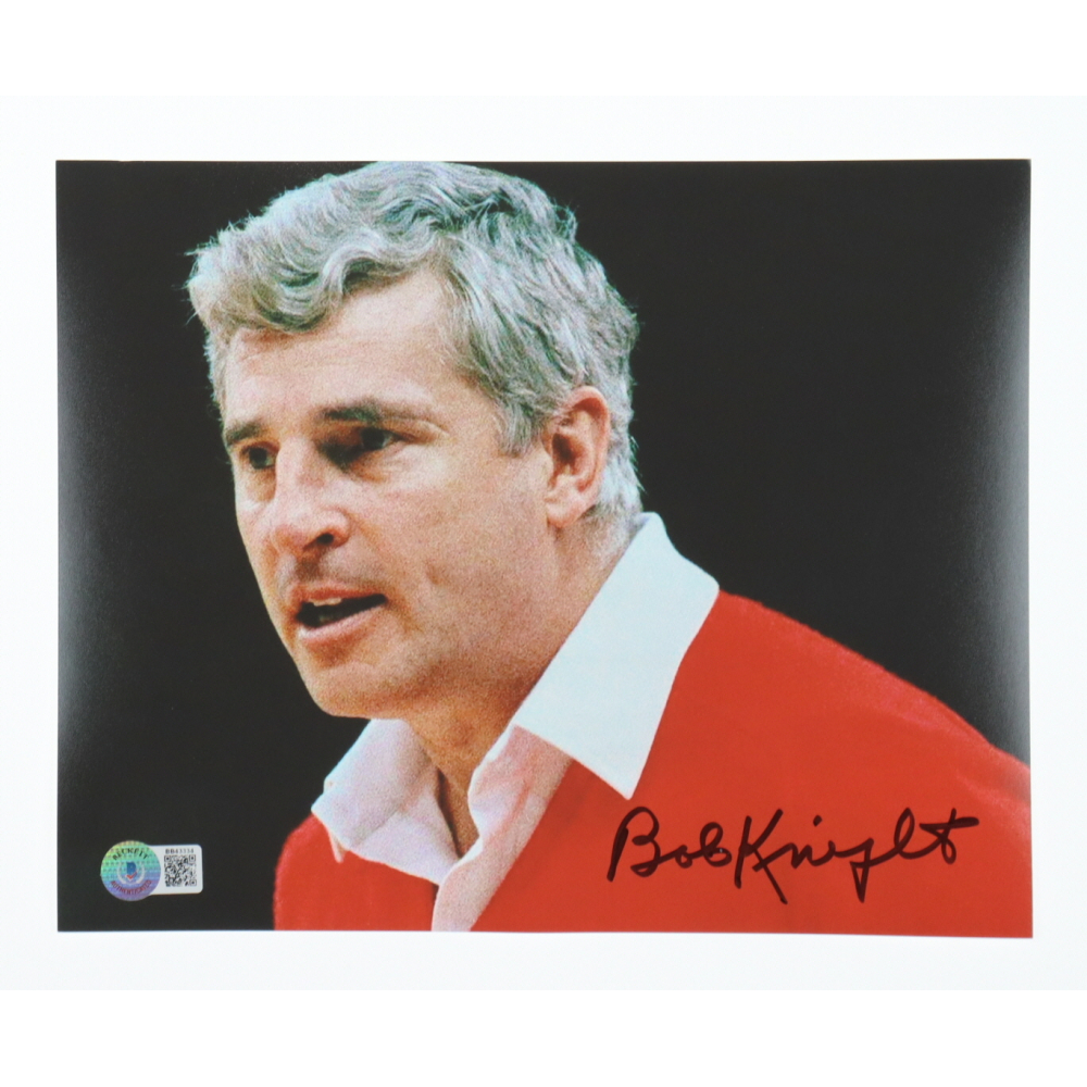 Bob Knight Signed Indiana Hoosiers 8x10 Photo (Beckett) | Pristine Auction