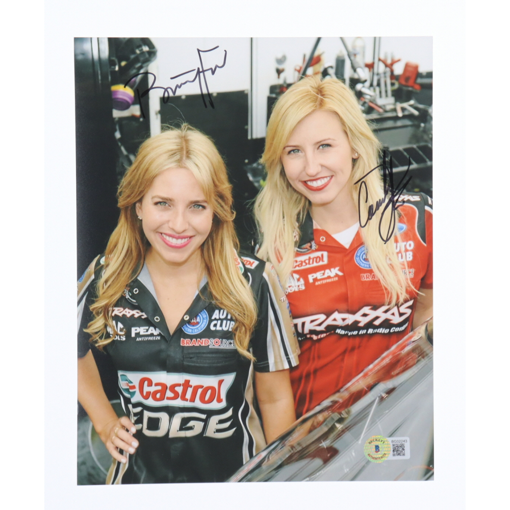 Courtney Force & Brittany Force Signed NHRA 8x10 Photo (Beckett ...