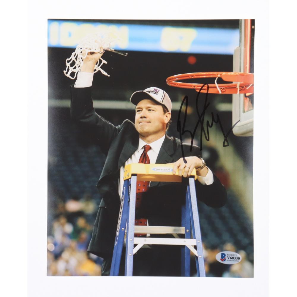 Bill Self Signed Kansas Jayhawks 8x10 Photo (Beckett) | Pristine Auction