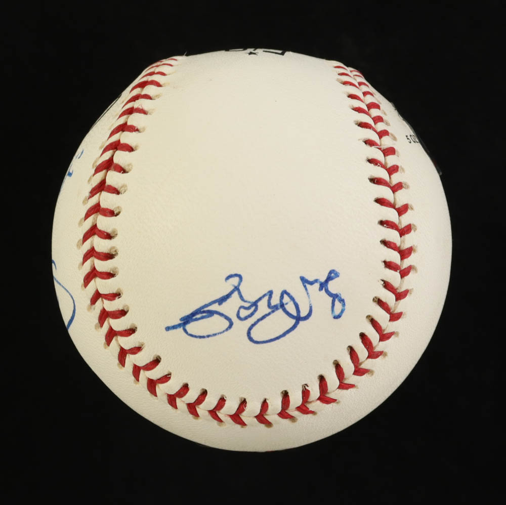 1998 Mets OL Baseball Signed By Turk Wendell, Benny Agbayani, Sam Perlozzo & Masato Yoshii ...