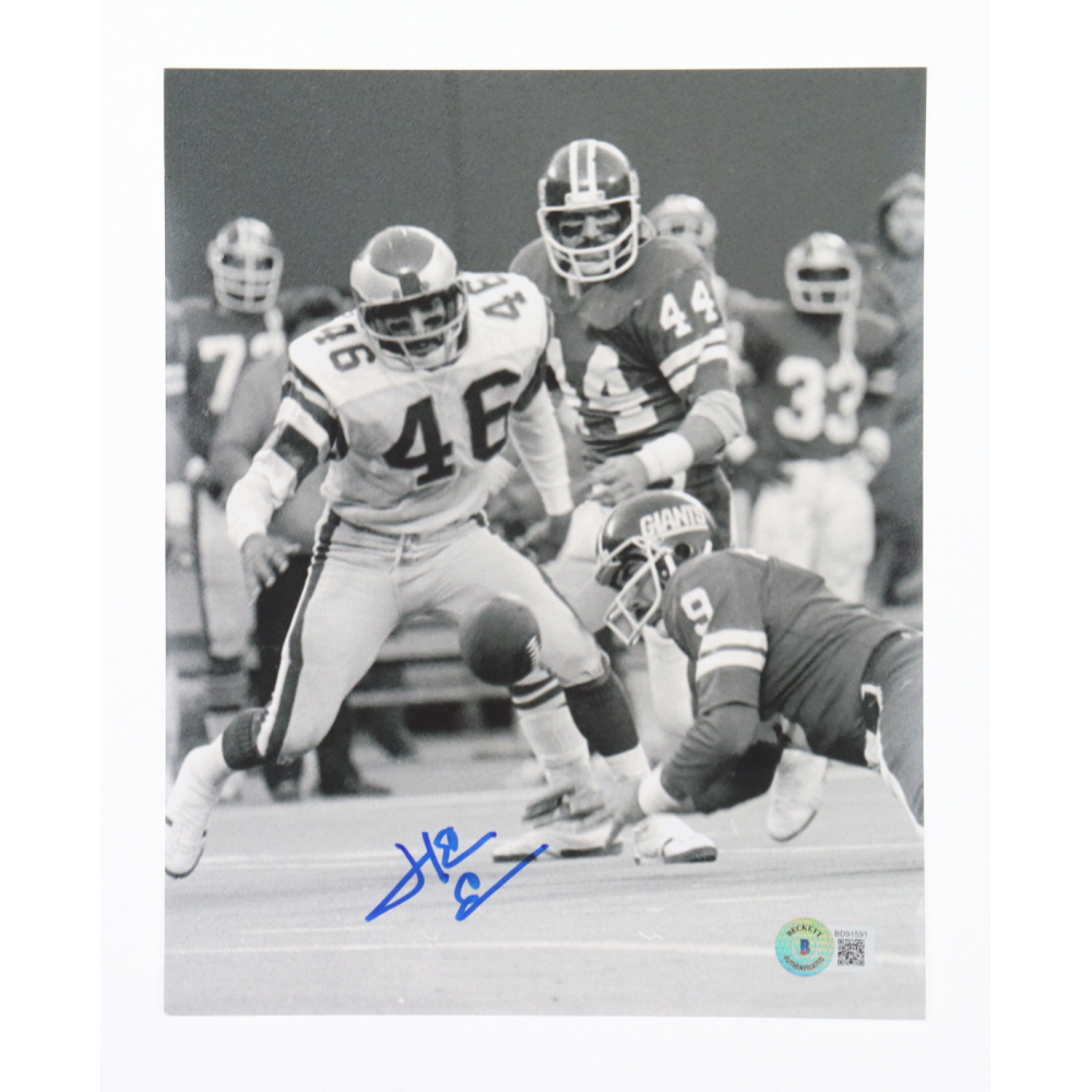 Herm Edwards Signed Eagles 8x10 Photo (Beckett) | Pristine Auction