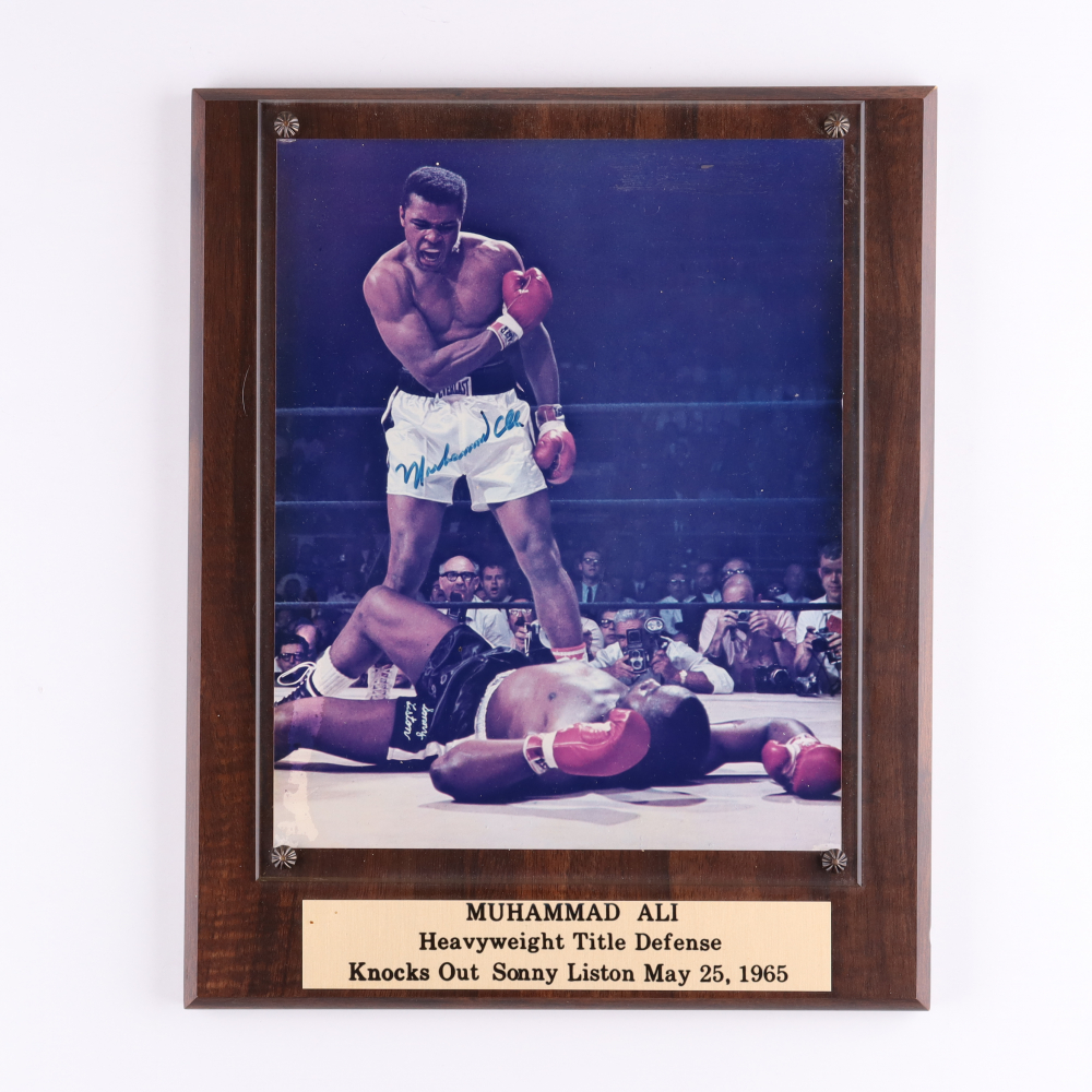 Muhammad Ali Signed 12x15 Photo Plaque (Stacks of Plaques & Beckett ...